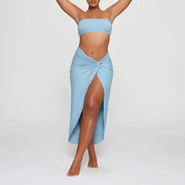 Skims Swim Sarong Skirt - Iris Blue | Editorialist